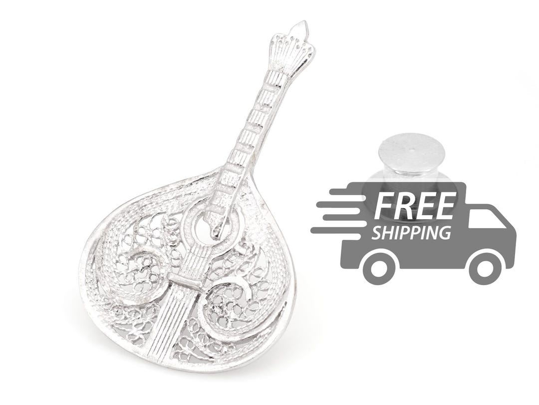 Portuguese Filigree PIN "alma Do Fado" Guitar Traditional Antique ...