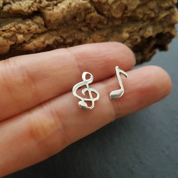 Music Note Earrings - Etsy