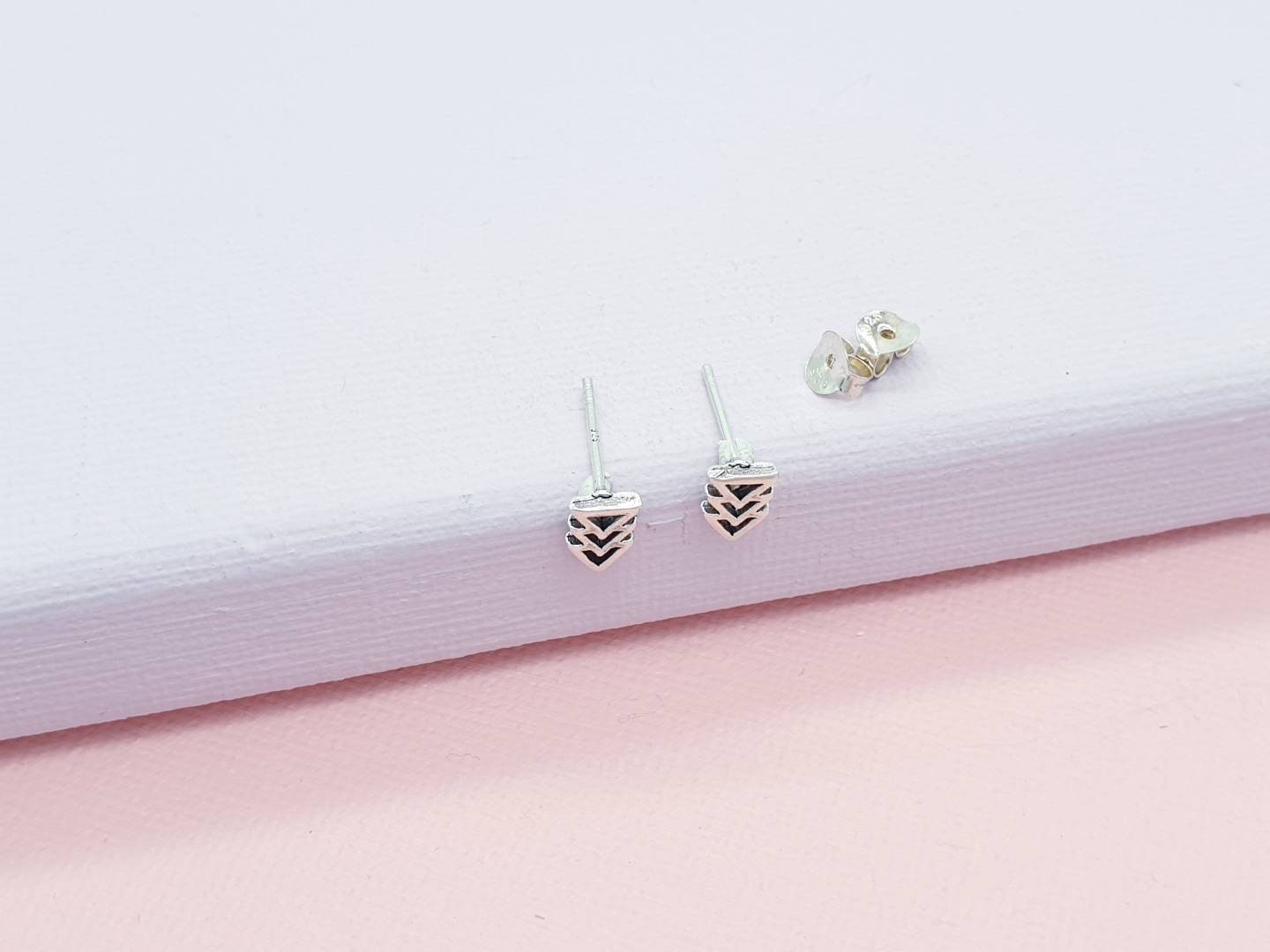 7 Mm Triple Triangle Sterling Silver Open Triangle Point - Etsy