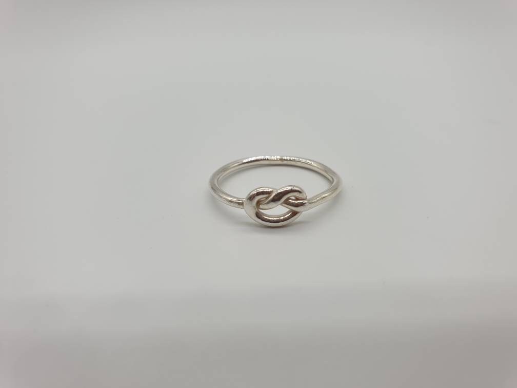 Knot Ring Knot Silver Ring Promise Ring Tie the Knot Ring | Etsy