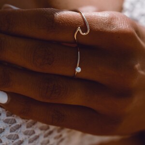 Wave Ring, Gold Wave Ring, Silver Wave Ring, Ocean Wave Ring, Wave Ring Gold, Wave Ring Water ...