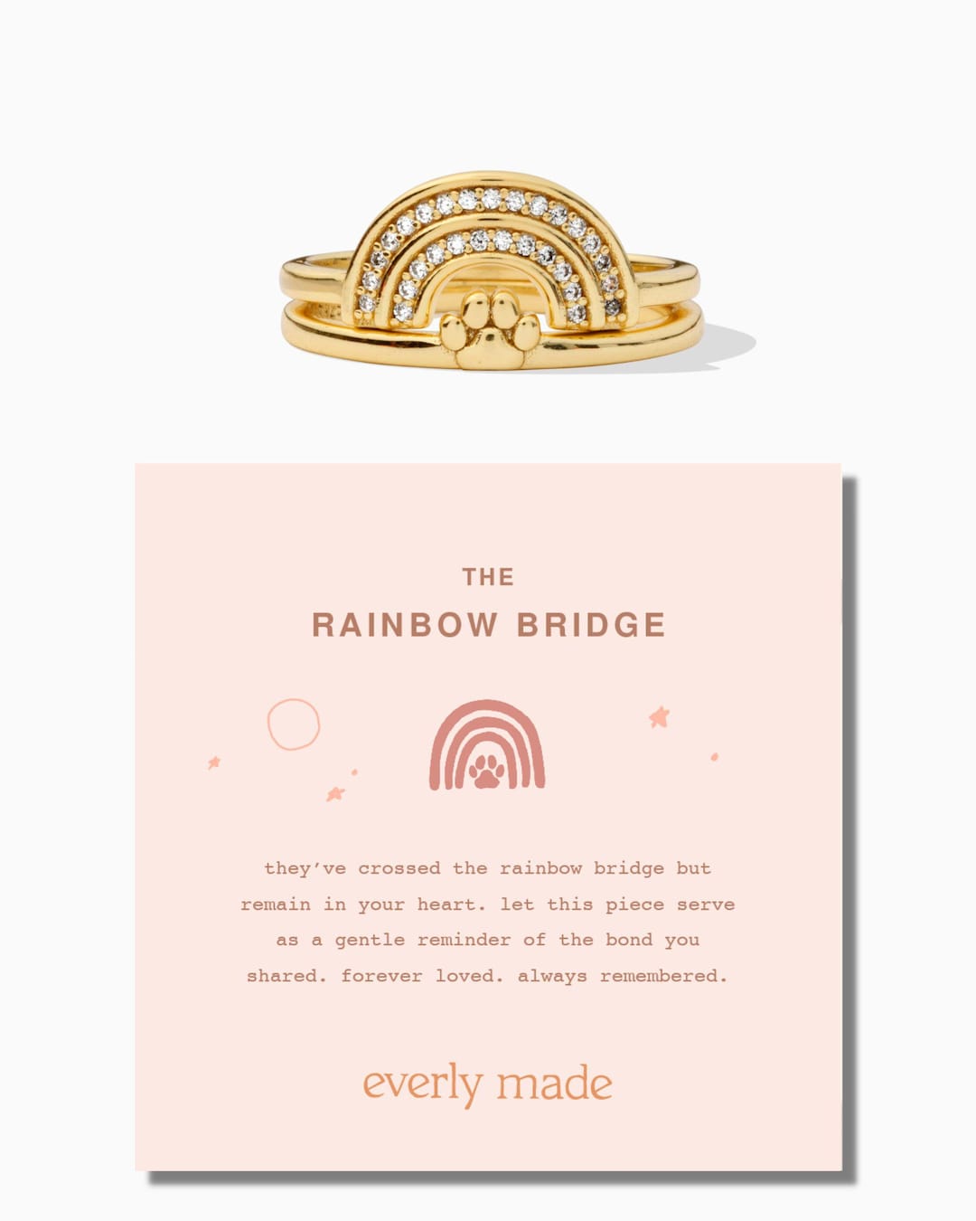 Rainbow Bridge Ring, 18k Vermeil - Etsy