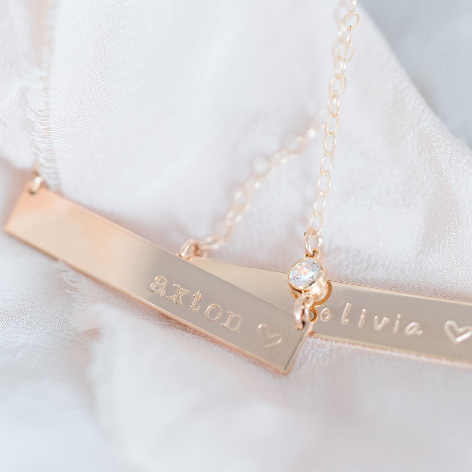 Personalized Gold Bar Necklace Name Necklace Inspirational - Etsy