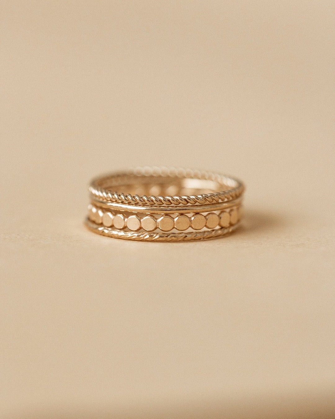 RING PACK No. 1, Dainty Gold Ring Set, Ring Pack, Summer Ring Set ...