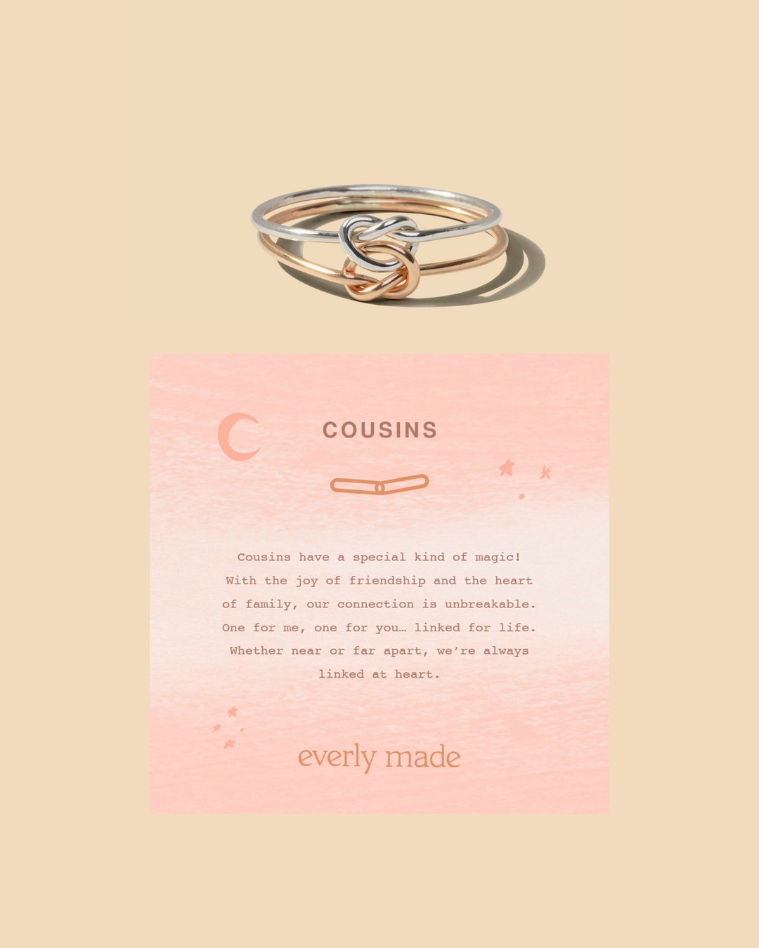 Cousins Rings, Matching Cousins Rings Gold, Matching Rings for Cousins ...