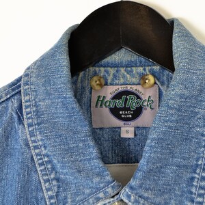 Vintage Hard Rock Cafe Denim Vest Gilet - Etsy
