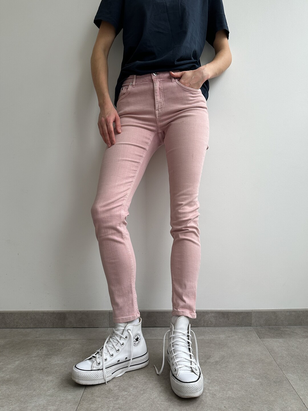 Acne Studios Skinny Pink Denim Pants Jeans 28x32 - Etsy