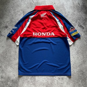 Vintage Honda Team Racing Polo Shirt - Etsy