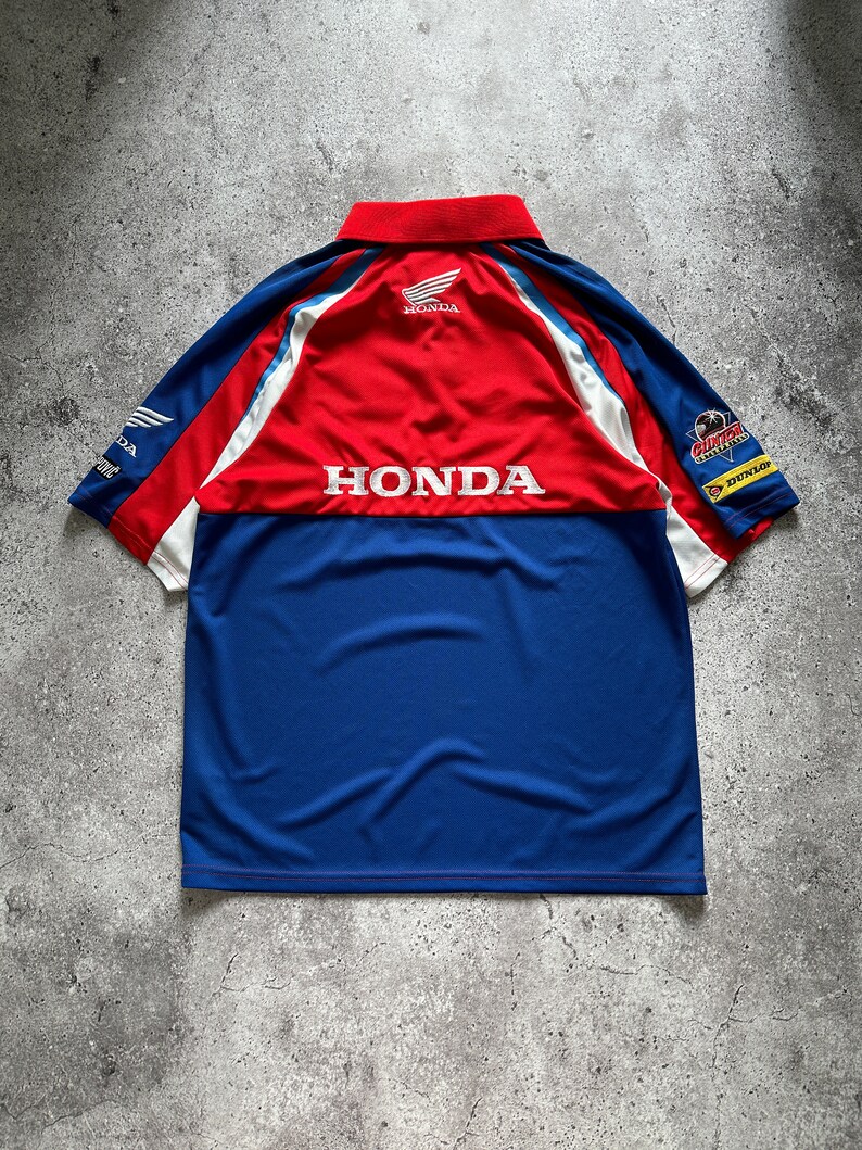 Vintage Honda Team Racing Polo Shirt - Etsy