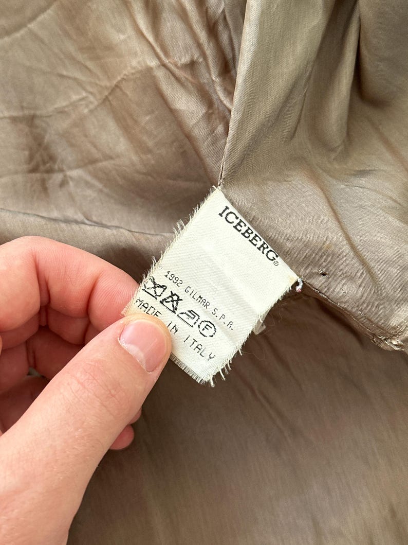 Vintage 1992 Iceberg History Jacket Size M - Etsy