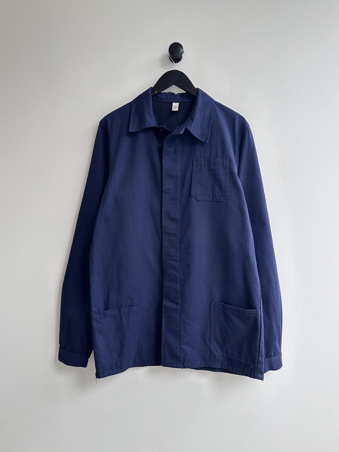 Vintage 80s Workwear Utility Blue Jacket XL Mens - Etsy