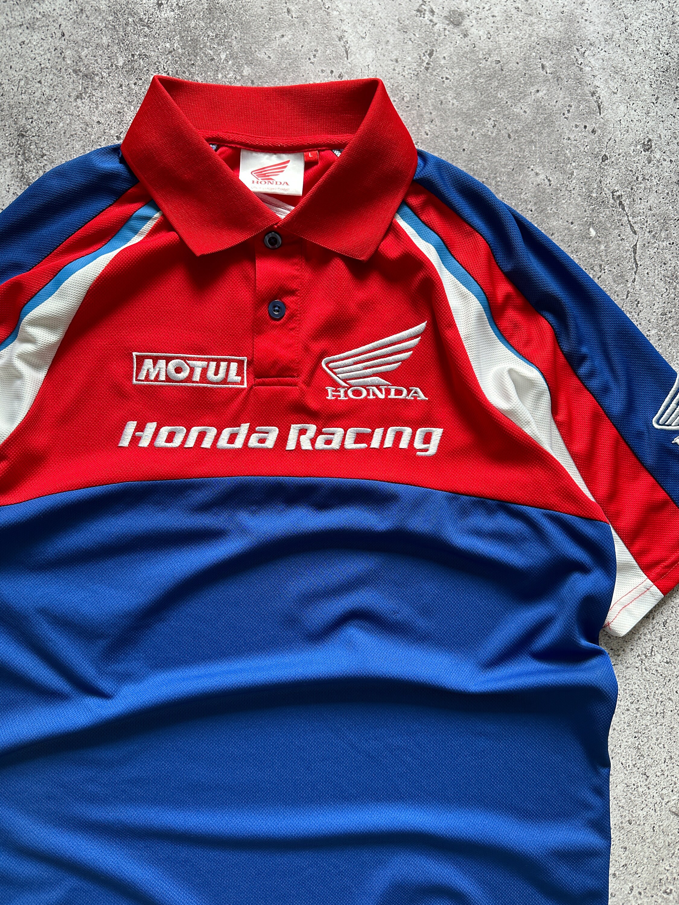 Vintage Honda Team Racing Polo Shirt - Etsy