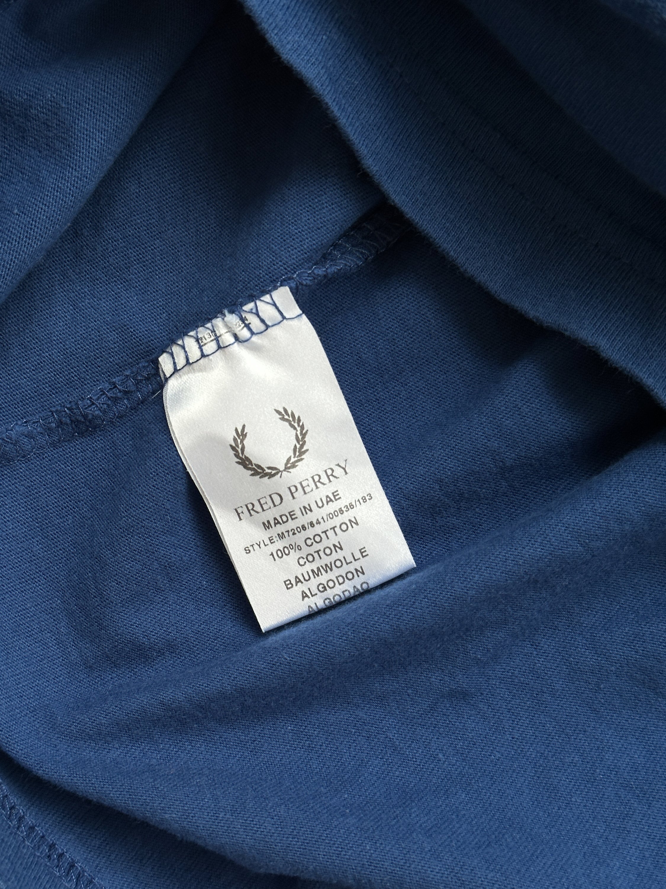 Vintage Fred Perry Blue Tee Shirt - Etsy