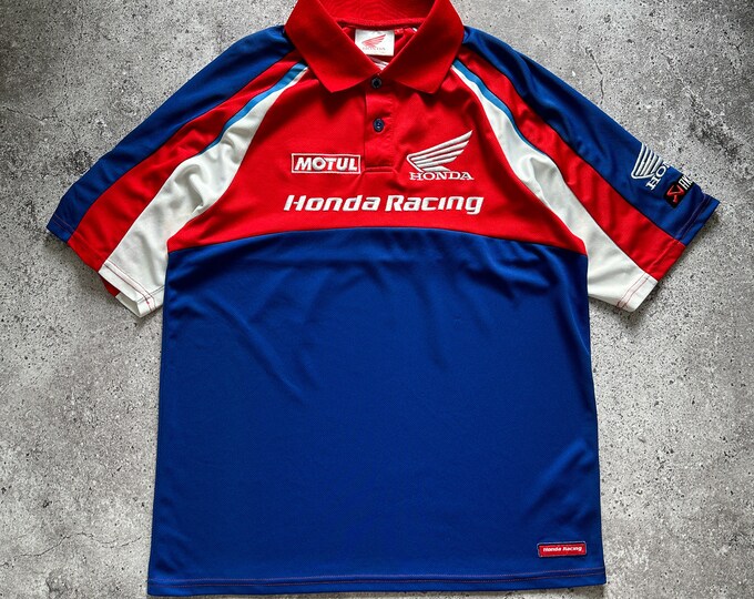 Vintage Honda Team Racing Polo Shirt - Etsy