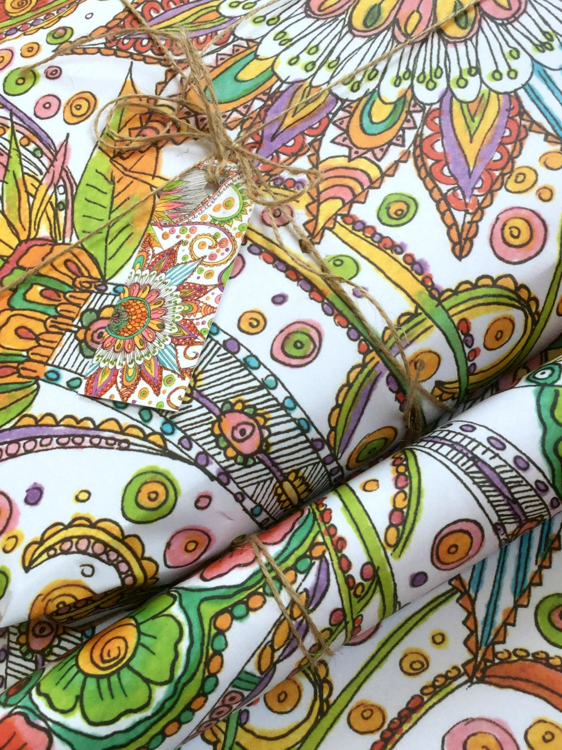 Recycled Wrapping Paper Indian Ethnic Art Paper Decoupage - Etsy