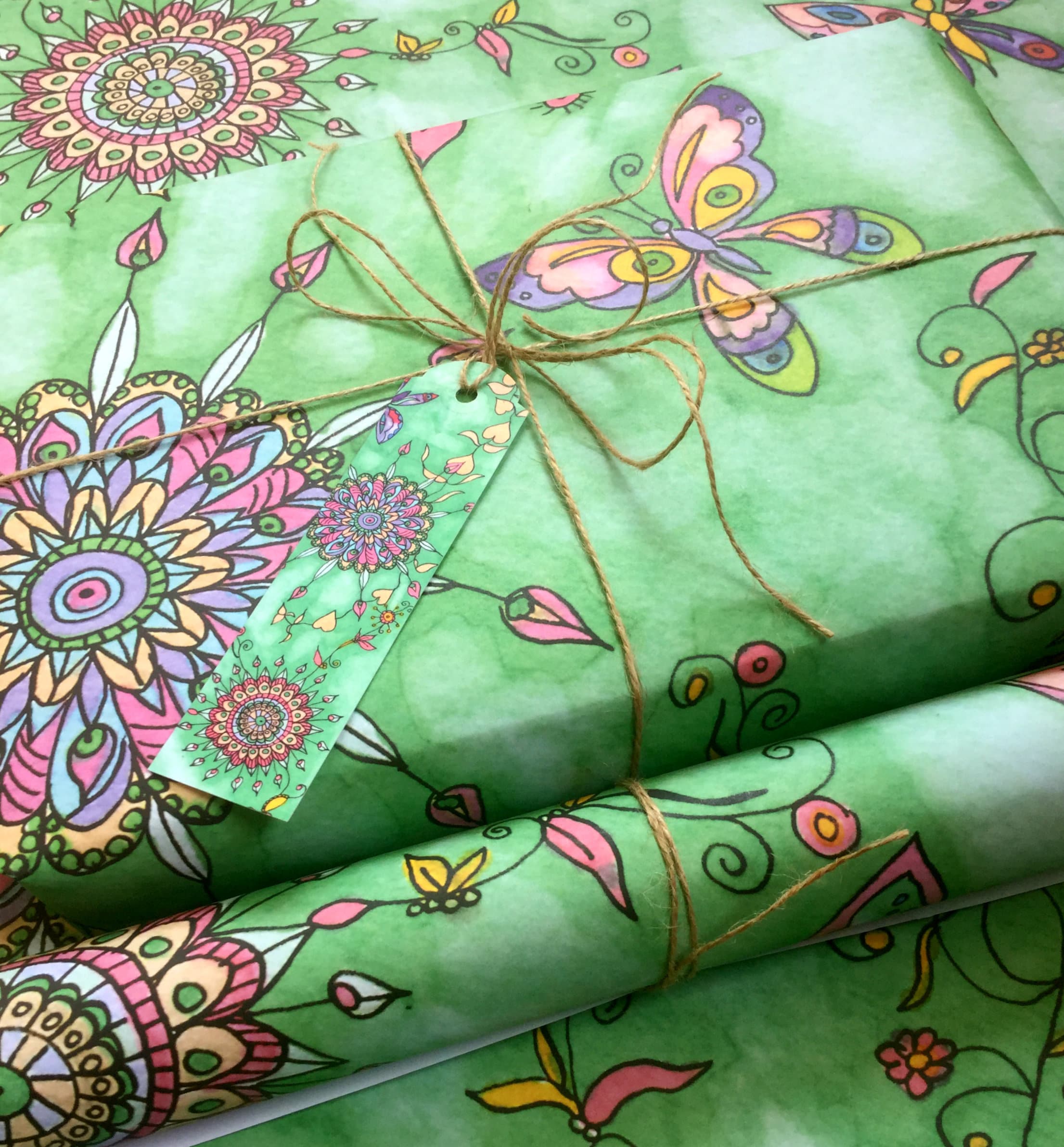 Recycled Gift Wrap Wrapping Paper Turquoise Gift Wrap | Etsy