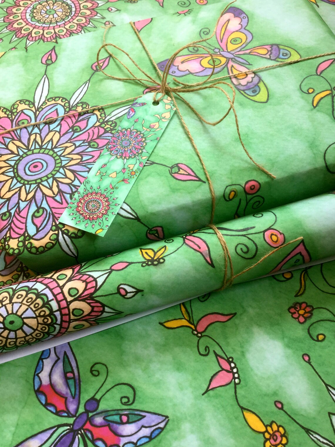 Recycled Gift Wrap Wrapping Paper Turquoise Gift Wrap | Etsy