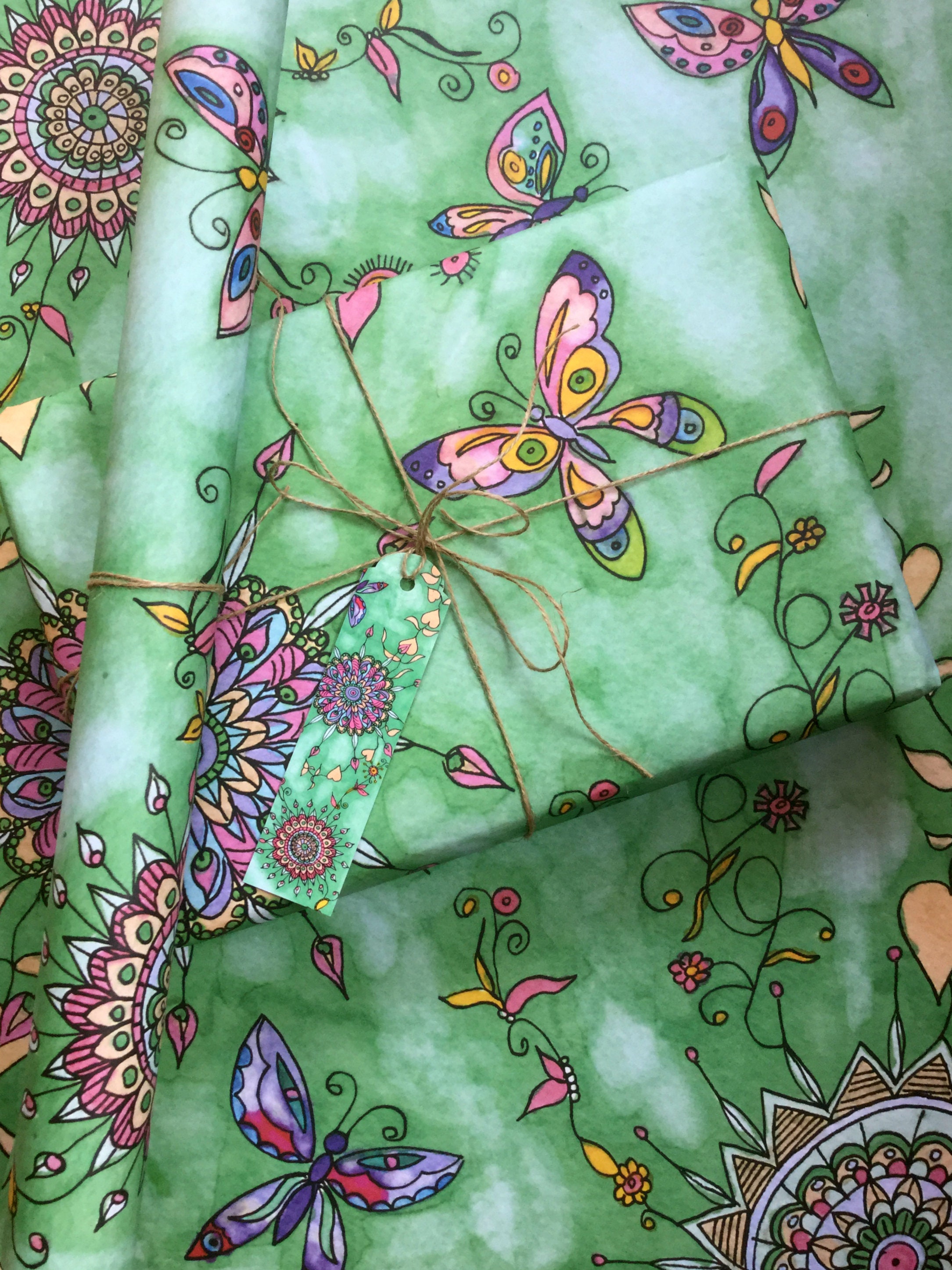 Recycled Gift Wrap Wrapping Paper Turquoise Gift Wrap | Etsy