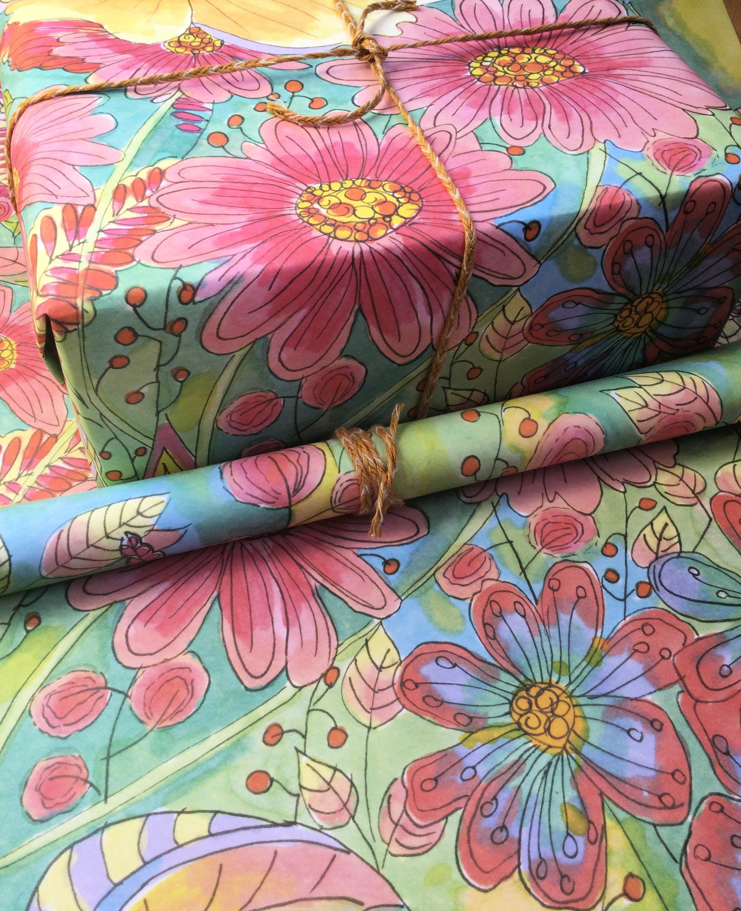 Recycled Gift Wrap Paper Bohemian Birthday Hippy Wrapping - Etsy UK