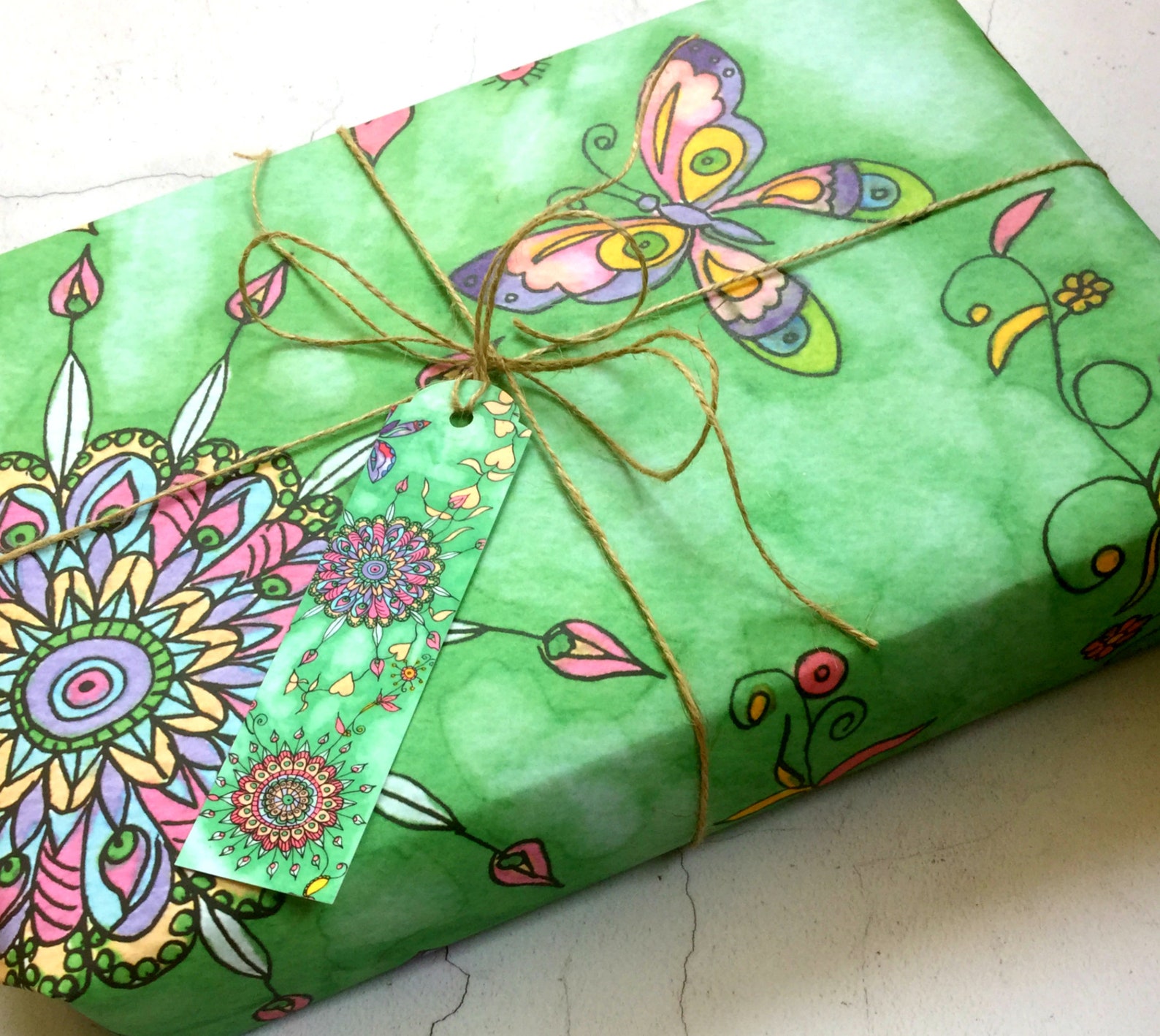 Recycled Gift Wrap Wrapping Paper Turquoise Gift Wrap | Etsy