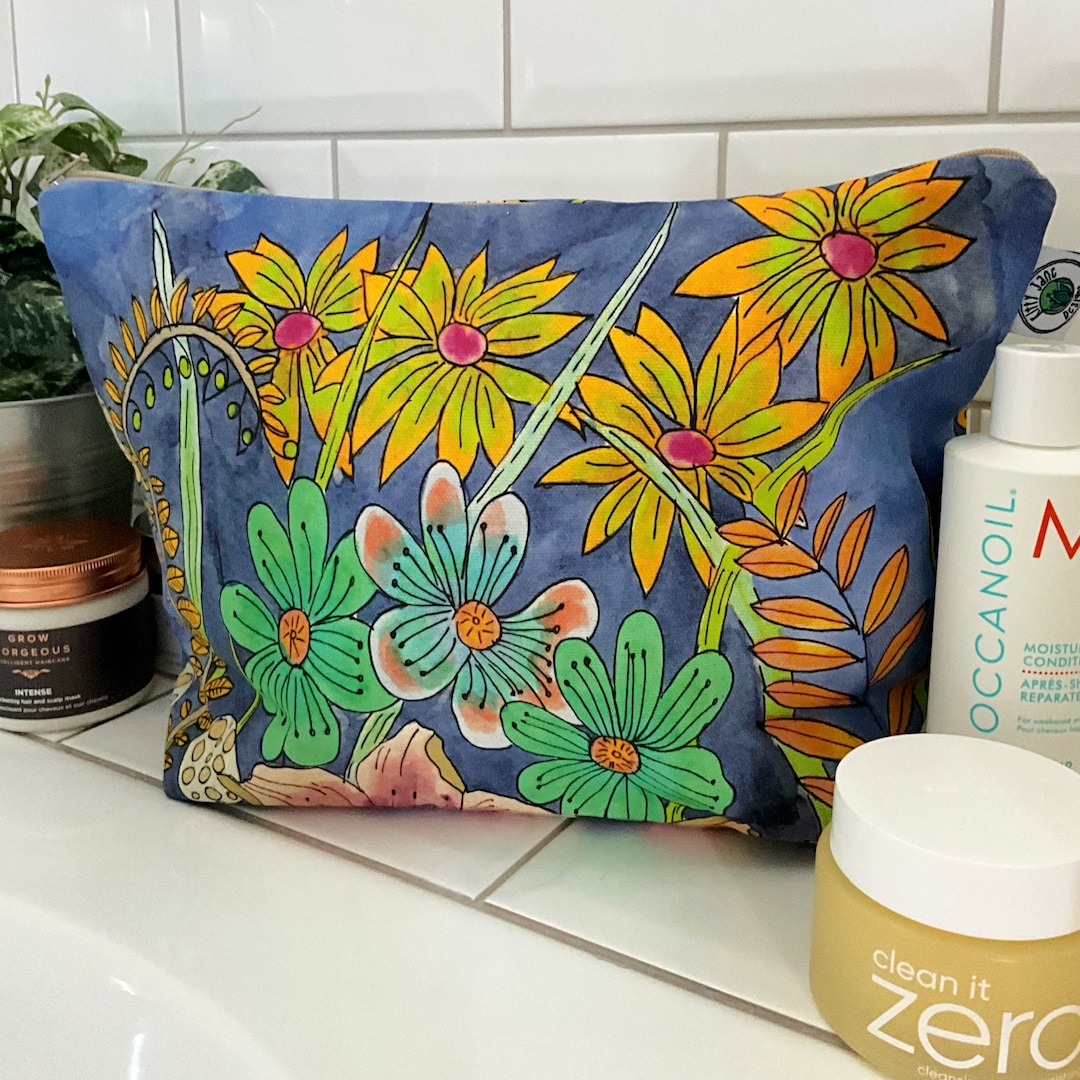 Extra Large Washbag, Extra Large Toiletries Bag, Lily Flower Washbag ...