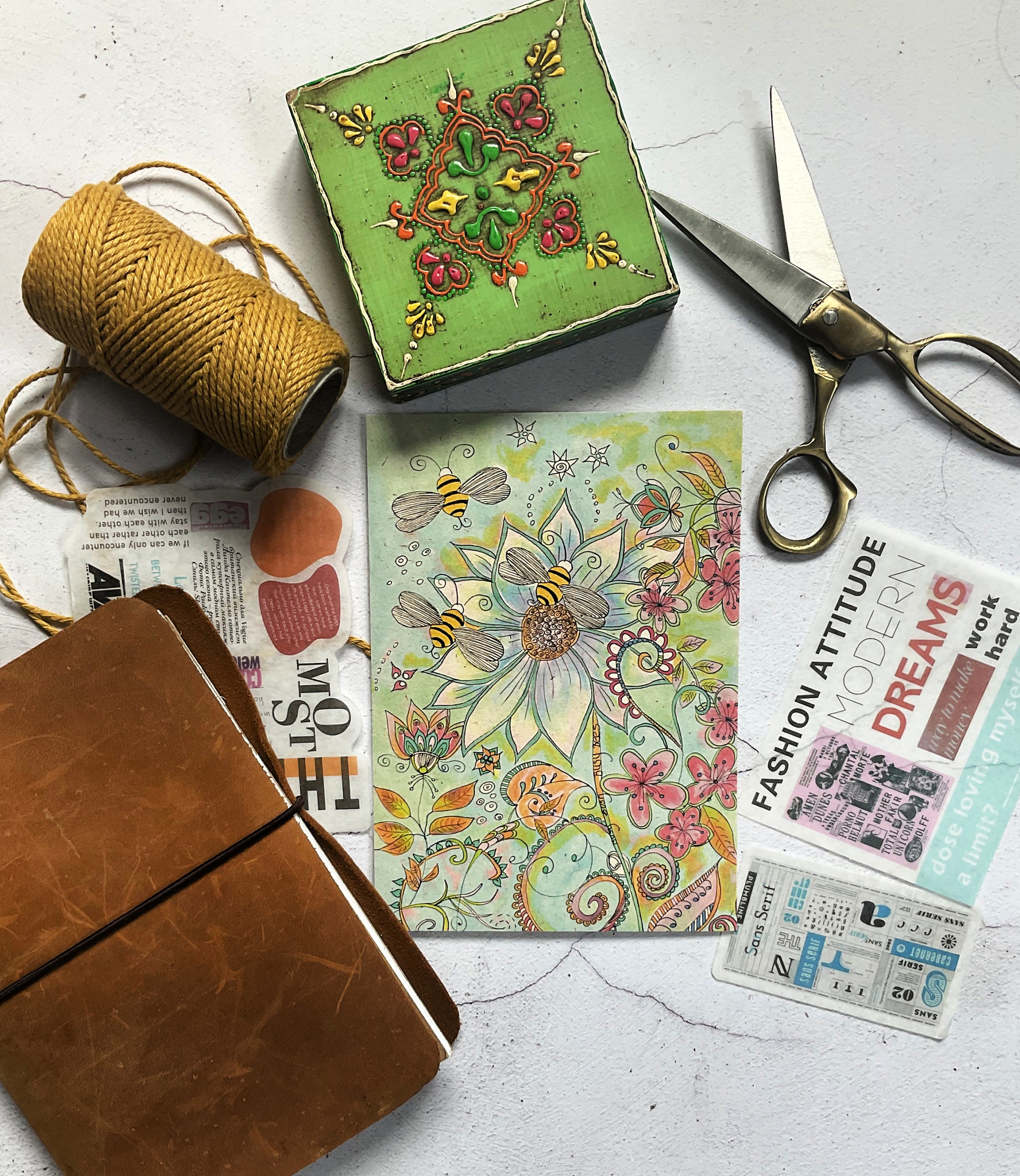 Postcard Pack Boho Postcards Bohemian Prints Hippy Friend - Etsy