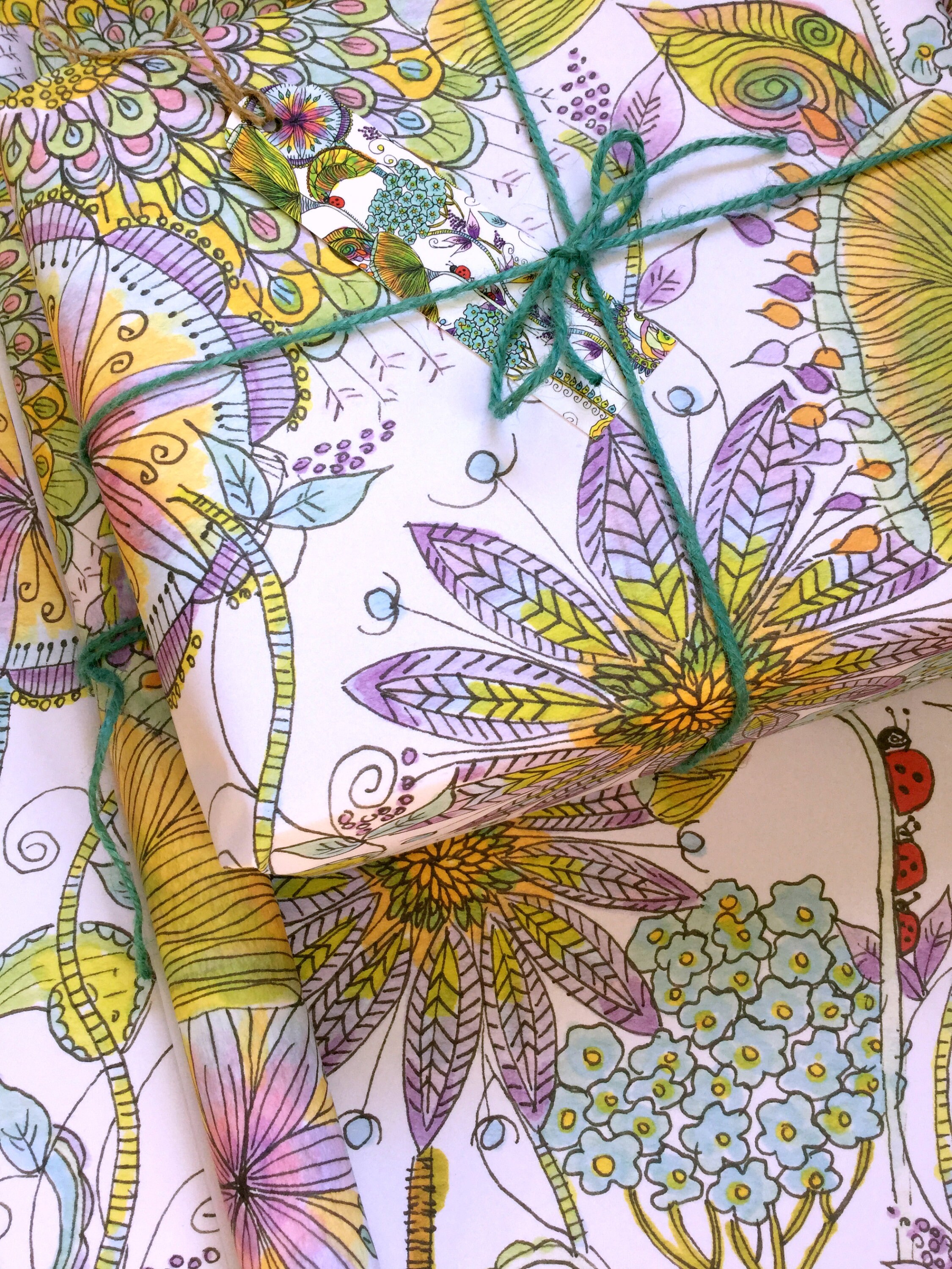 Recycled Wrapping Paper Bohemian Wrapping Paper Boho Gift - Etsy UK
