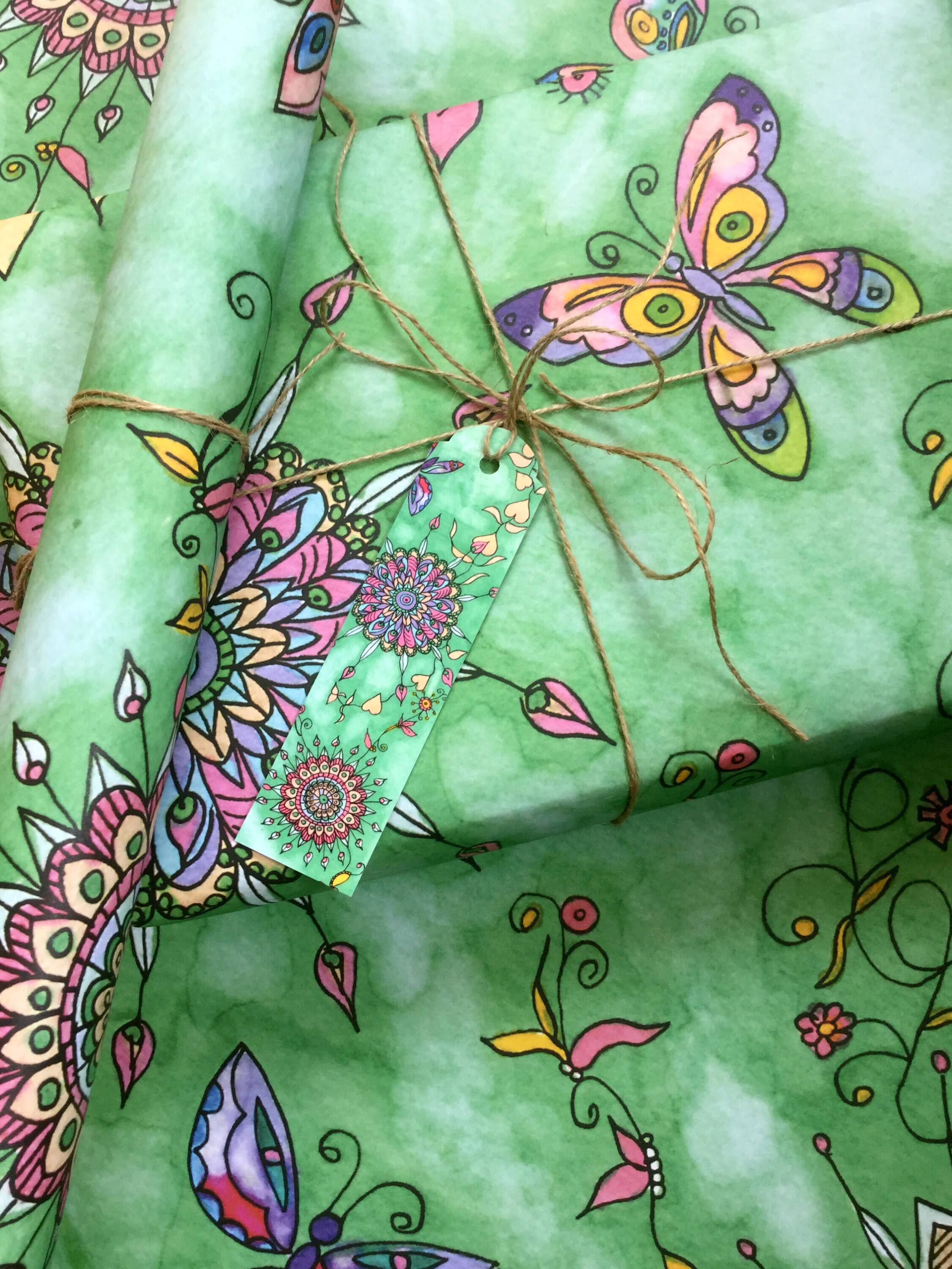 Recycled Gift Wrap Wrapping Paper Turquoise Gift Wrap | Etsy