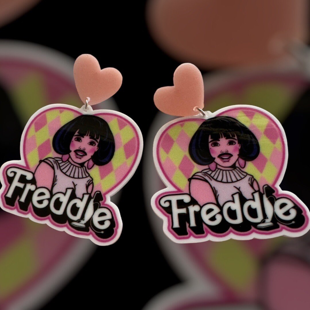 Queen Freddie Mercury Pink Stud Earrings - Etsy