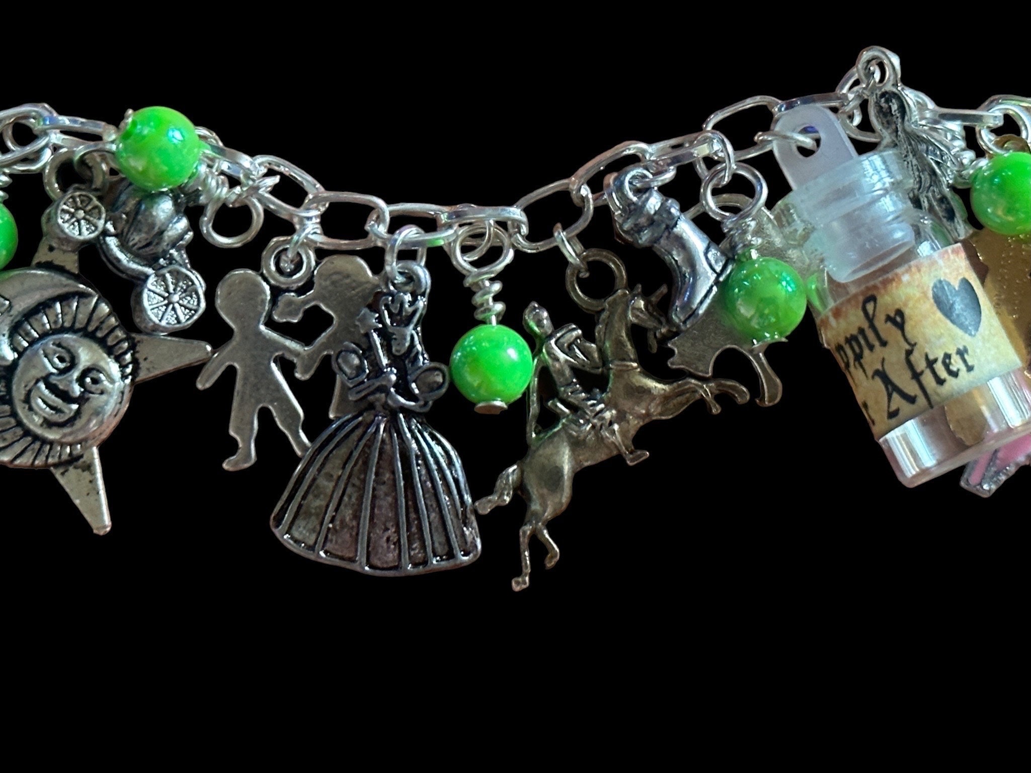 Shrek Donkey Fiona Charm Bracelet Jewllery - Etsy
