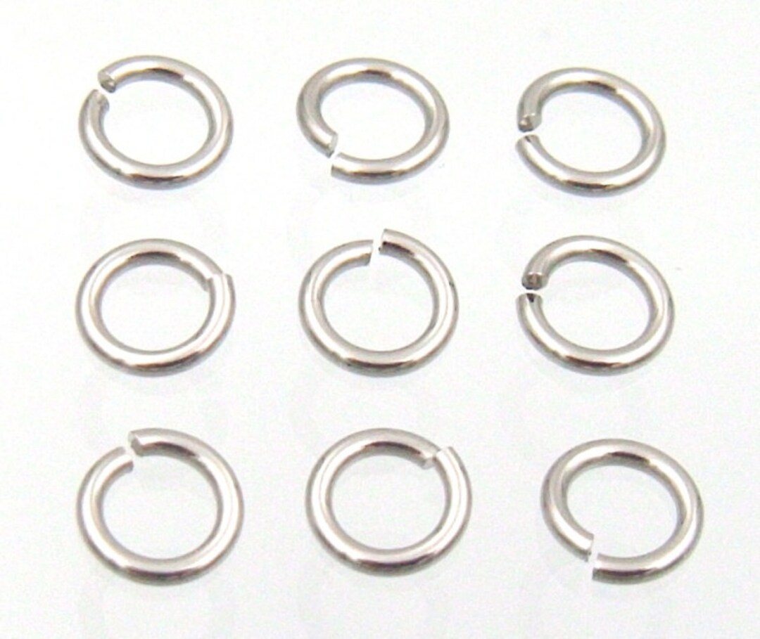 100 PC. Stainless Steel Jump Rings Perfect Cut Jumprings Findings for ...
