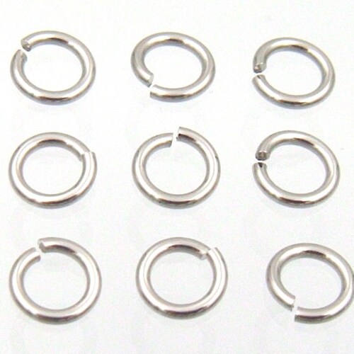 100 PC. Stainless Steel Jump Rings Perfect Cut Jumprings - Etsy