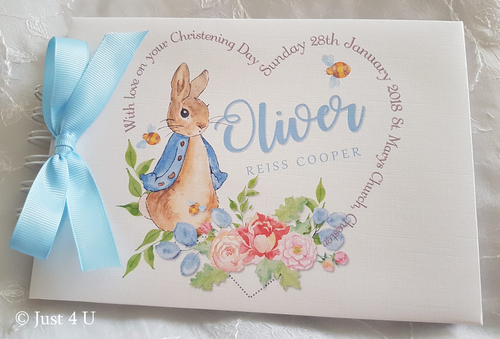 Personalised Peter Rabbit Christening / Naming Day / Baptism / - Etsy UK