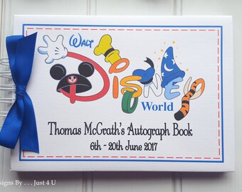 Personalised Mickey Mouse Autograph Book Disneyland / Disney - Etsy