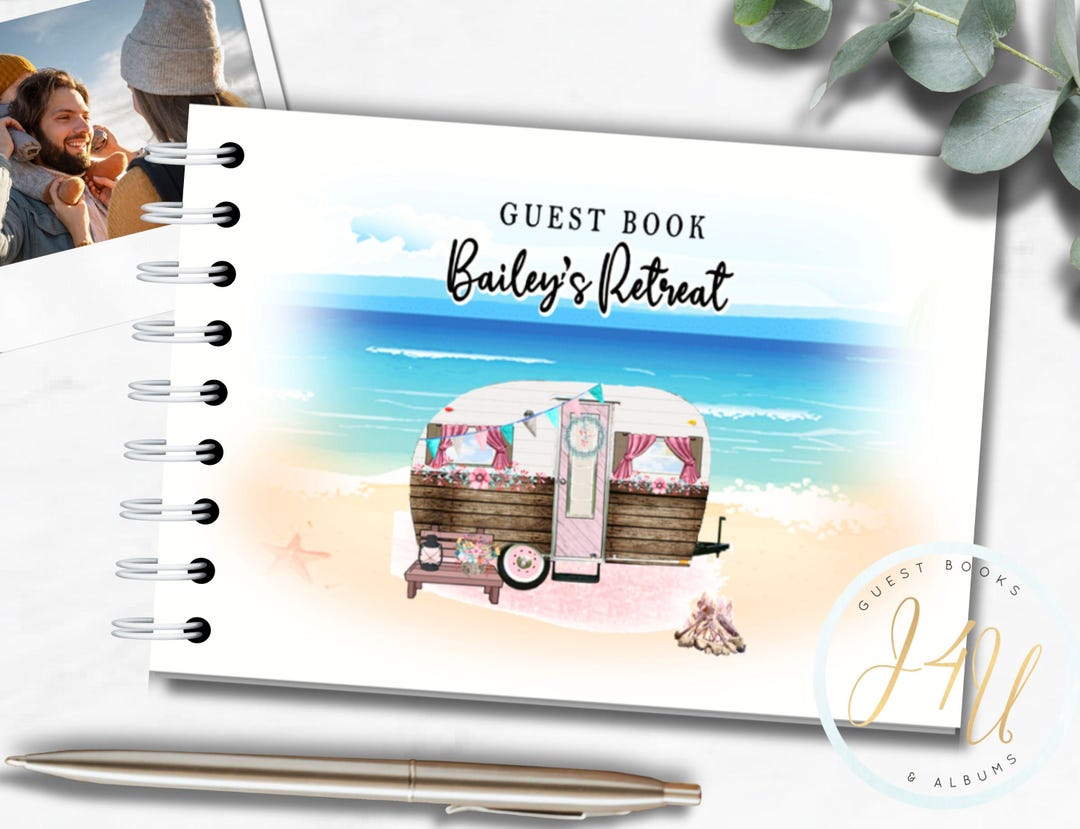 Personalised Caravan Guest Book / Holiday Scrapbook Album - Etsy UK