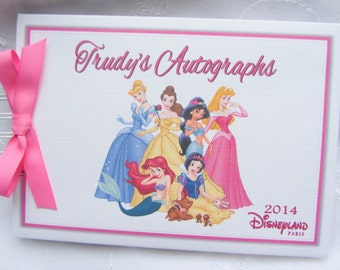 Personalised DISNEY Princess Castle Autograph Book SCRAPBOOK | Etsy UK