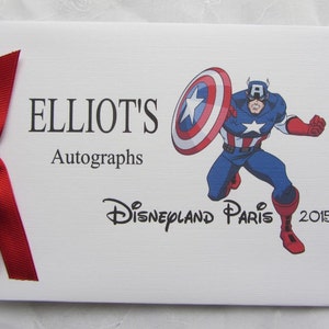 Personalised Superhero/ MARVEL / Captain America / Autograph Book ...