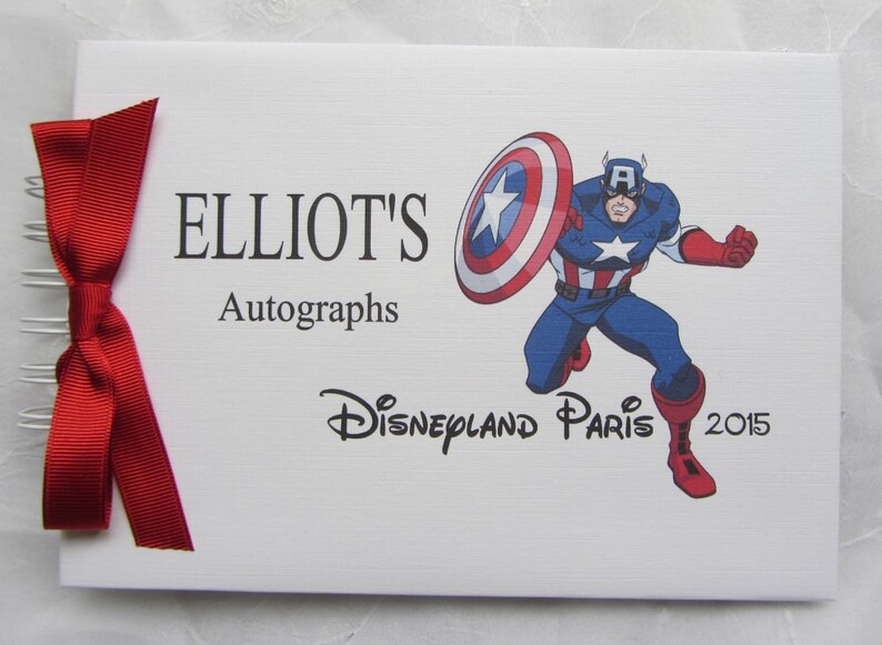 Personalised Superhero/ MARVEL / Captain America / Autograph | Etsy