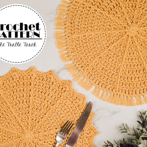 Crochet Oval Placemat Pattern PDF Pattern Instant Download - Etsy