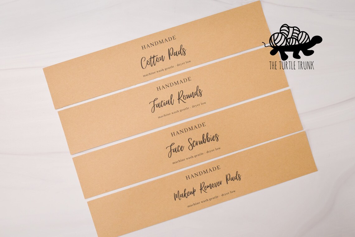 Handmade Face Set Wrap Labels - Printable Wrap Labels for Handmade ...