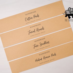 Handmade Face Set Wrap Labels - Printable Wrap Labels for Handmade ...