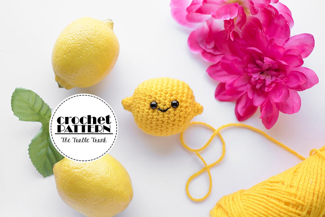 Little Lemon Crochet Pattern PDF Download Amigurumi Lemon | Etsy
