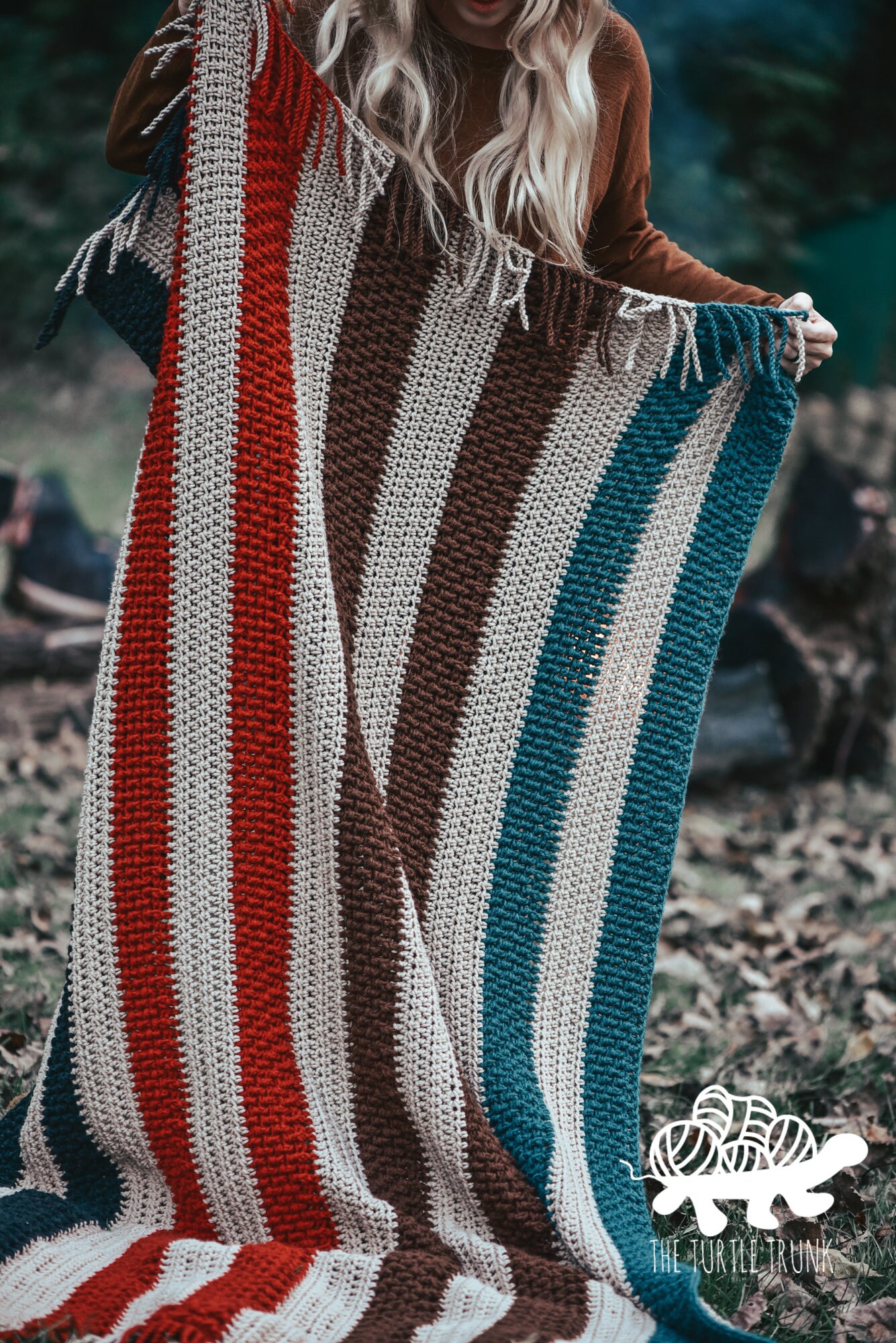 Bonfire Blanket Crochet Pattern Easy Crochet Throw Blanket | Etsy