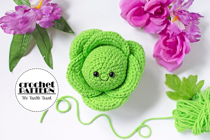 Cute Cabbage Crochet Pattern PDF Download Amigurumi Cabbage | Etsy