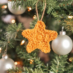 Star Crochet Pattern - Crochet Star Appliqué and Tree Ornament Pattern ...