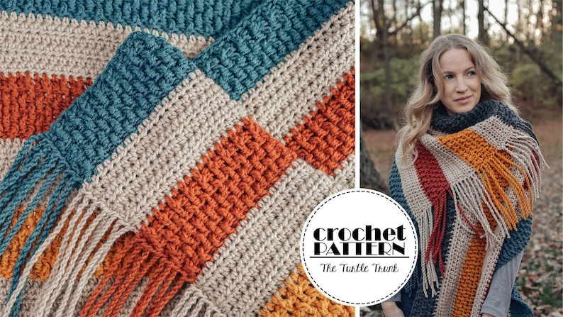 Bonfire Scarf Crochet Pattern - Easy Crochet Scarf Pattern - PDF ...