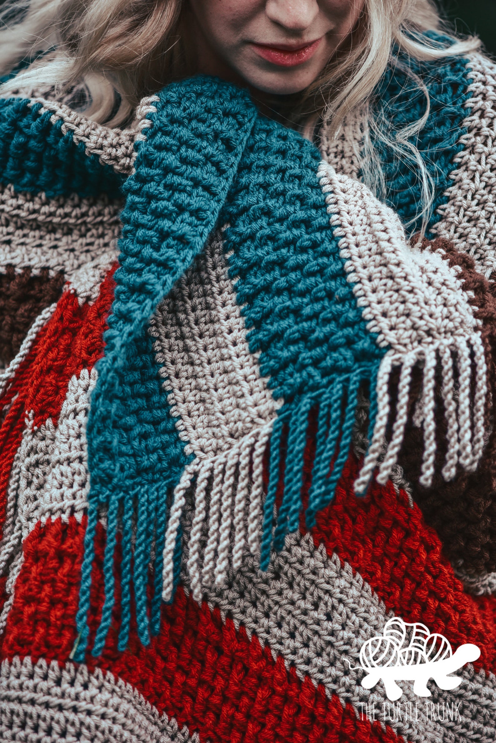 Bonfire Blanket Crochet Pattern Easy Crochet Throw Blanket Pattern Pdf ...