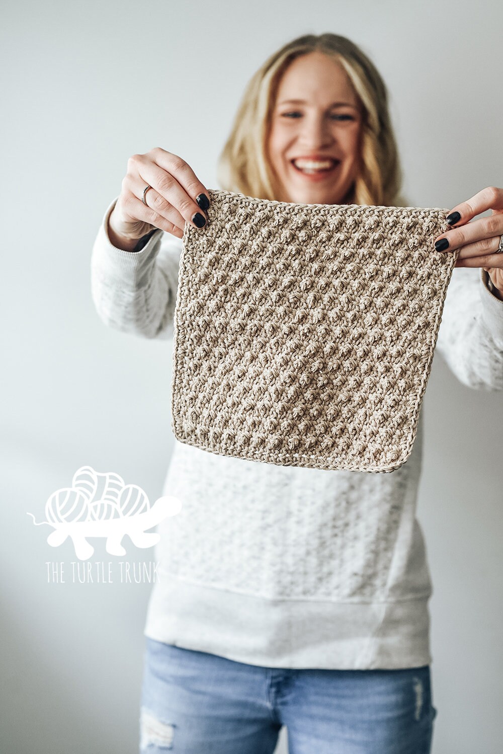 Dotty Dishcloth Crochet Pattern - Crochet Dish Cloth Pattern - PDF ...