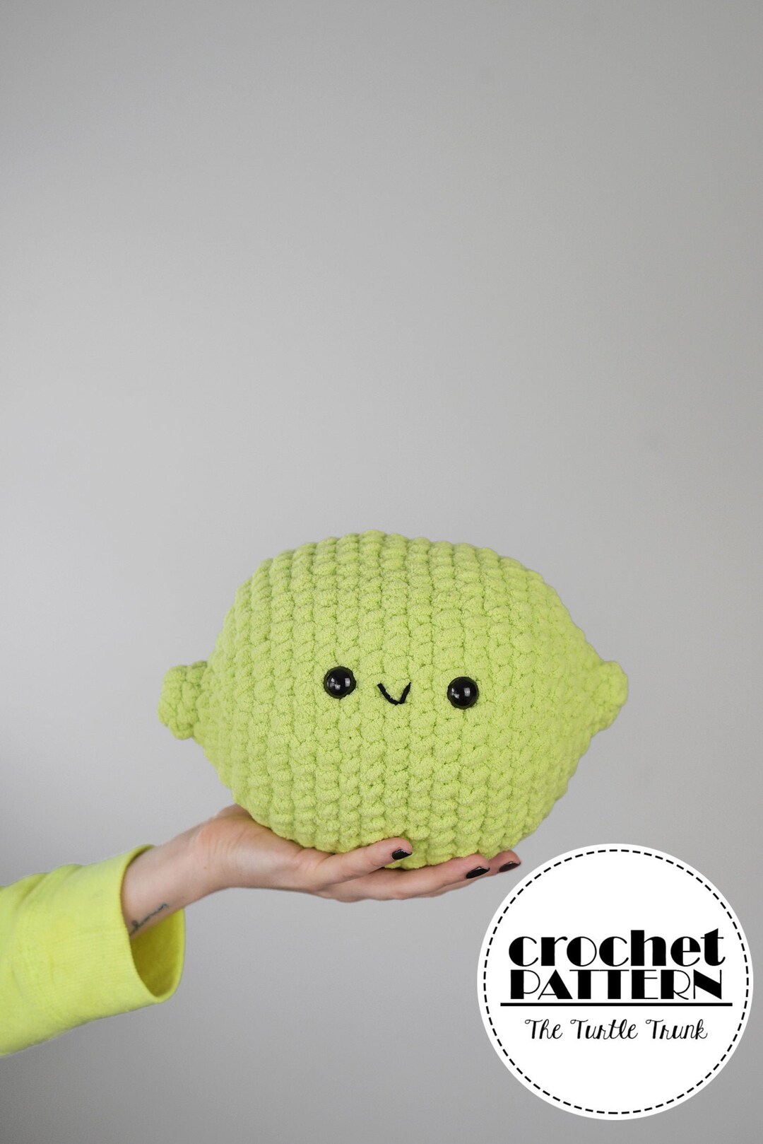 Lime Cuddler Crochet Pattern - Plush Lime Pillow Crochet Pattern - Etsy