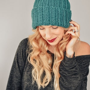 Easy Breezy Ribbed Beanie Crochet Pattern - PDF Digital Download ...